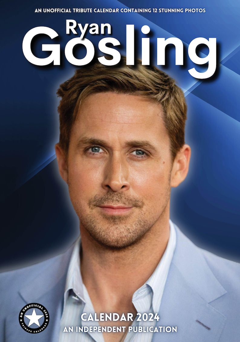 Ryan Gosling Calendar 2024 - Etsy Ryan Gosling Calendar 2024 - Etsy