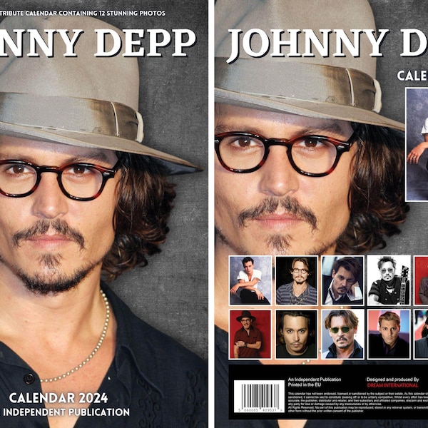 2024 Johnny Depp Calendar - Etsy