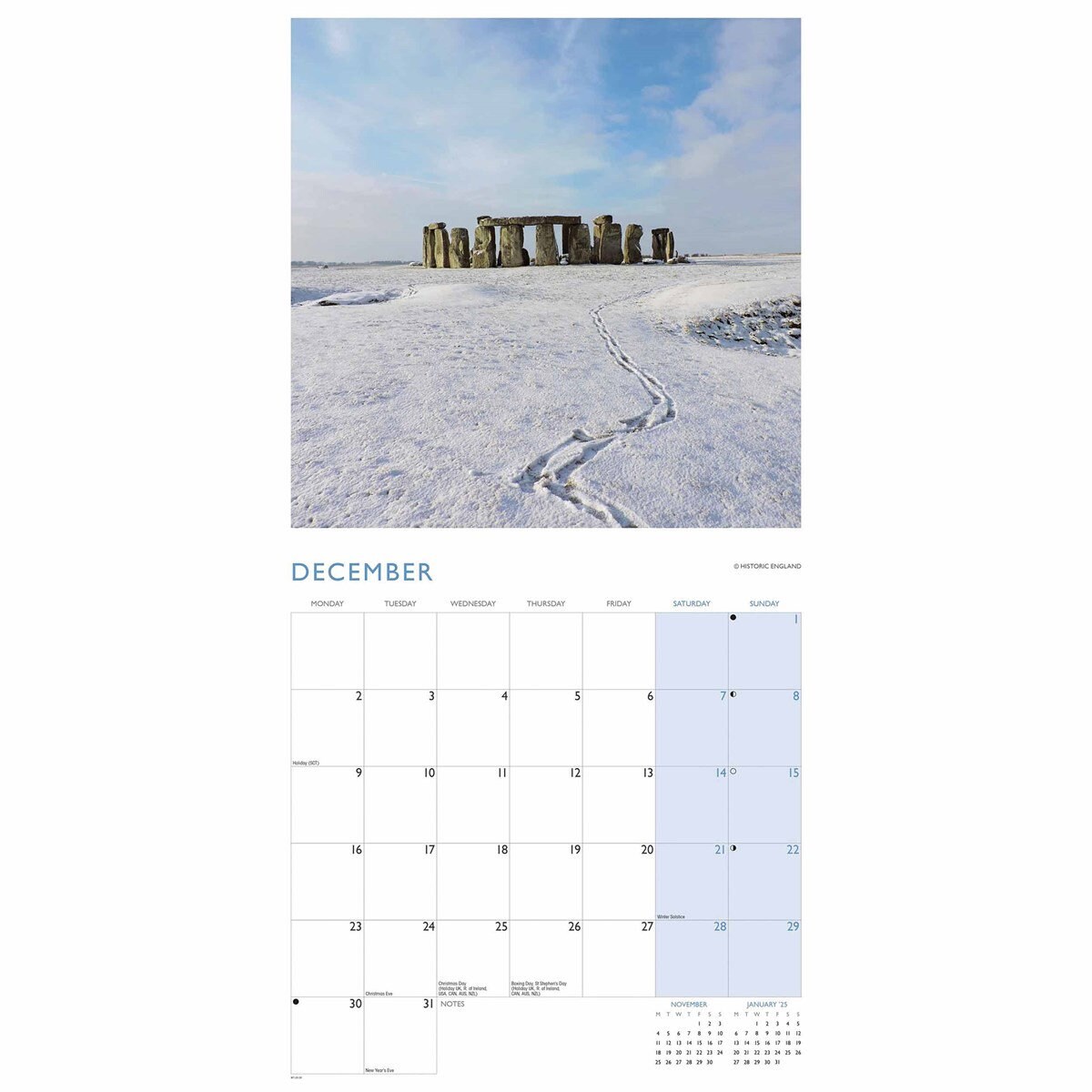 English Heritage, Stonehenge Calendar 2024 Plastic Free Packaging - Etsy