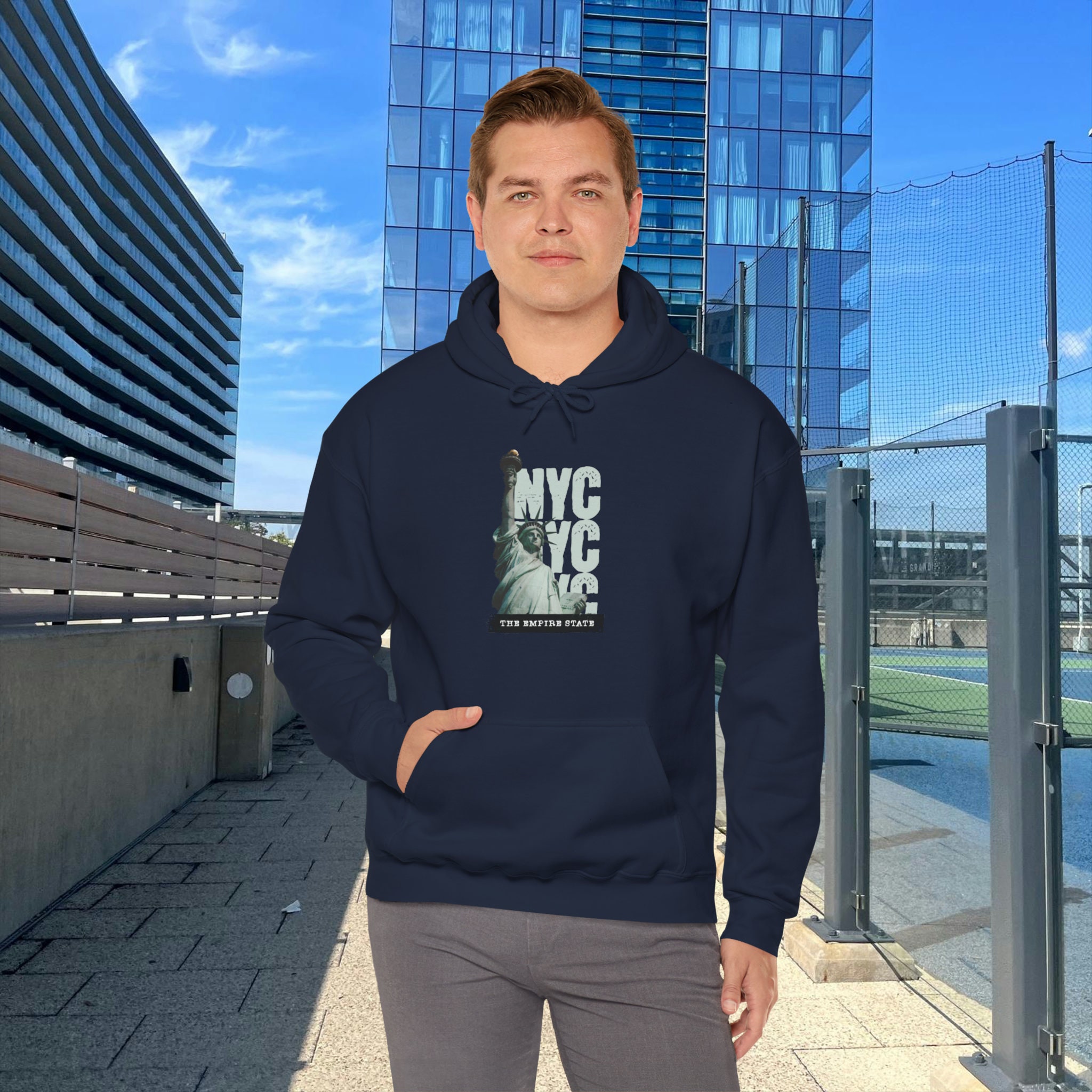 New York City Hooded Sweater, Streetwear, New York, New City, Empire ...