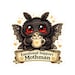 Emotional Support Mothman Sticker - Cozy Cryptid Art - Etsy