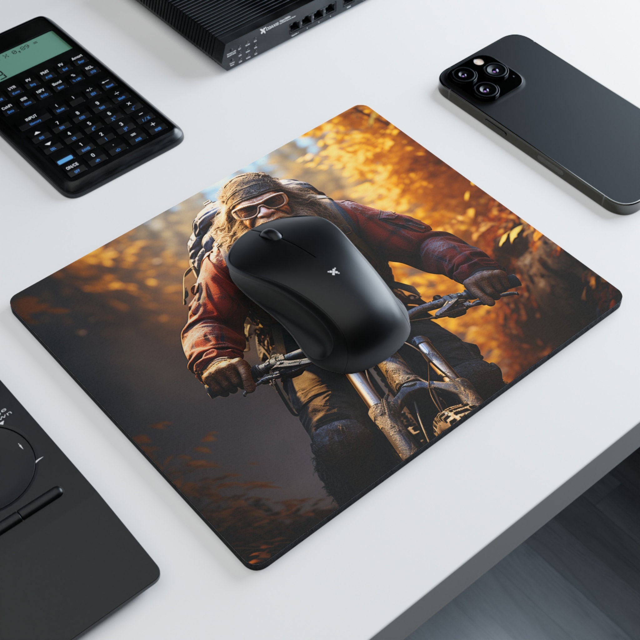 Bigfoot on a Mountain Bike - Rectangular Mouse Pad - Etsy