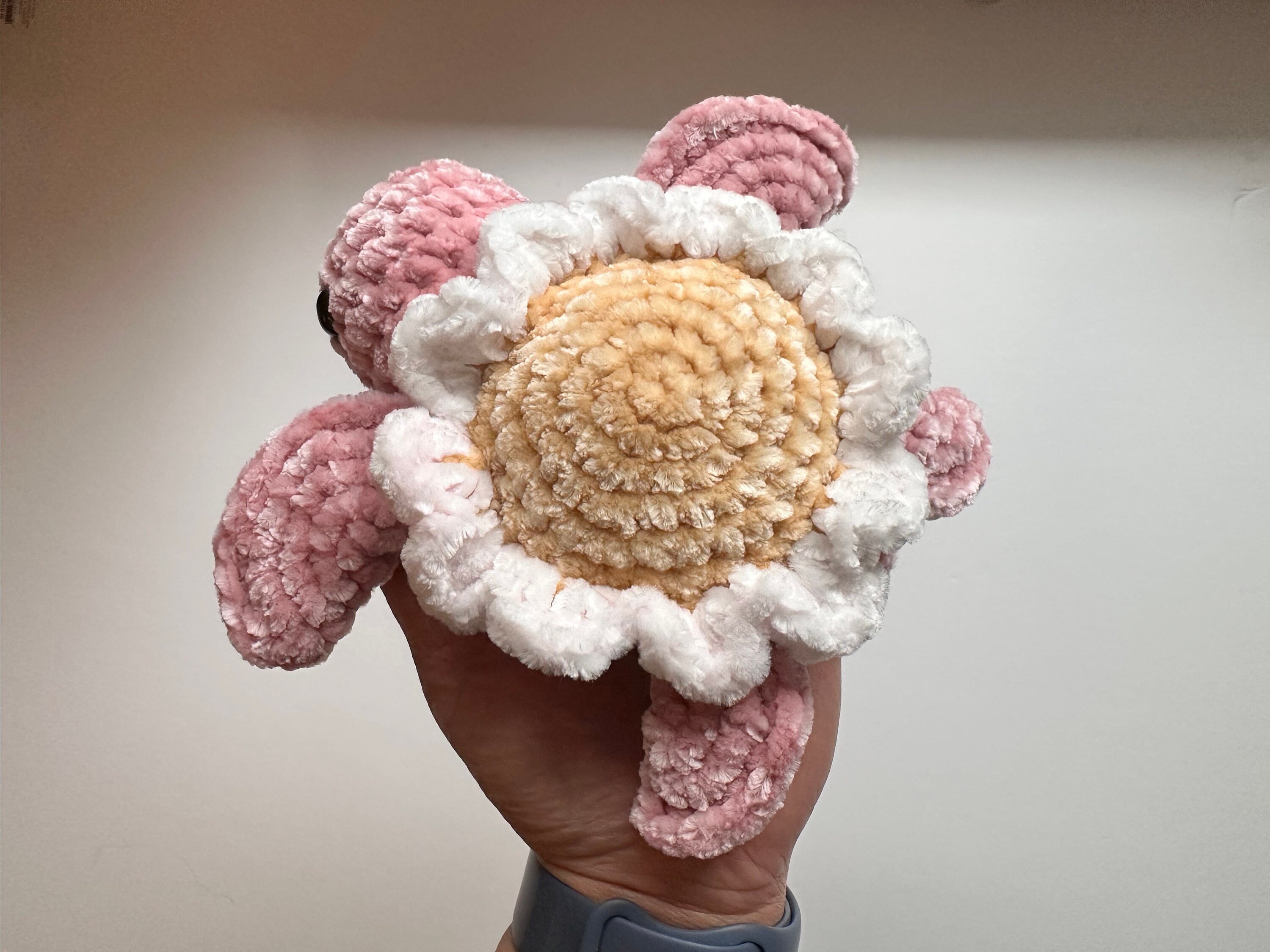 Flower Turtle Crochet Velvet Turtle Plushie Amigurumi - Etsy