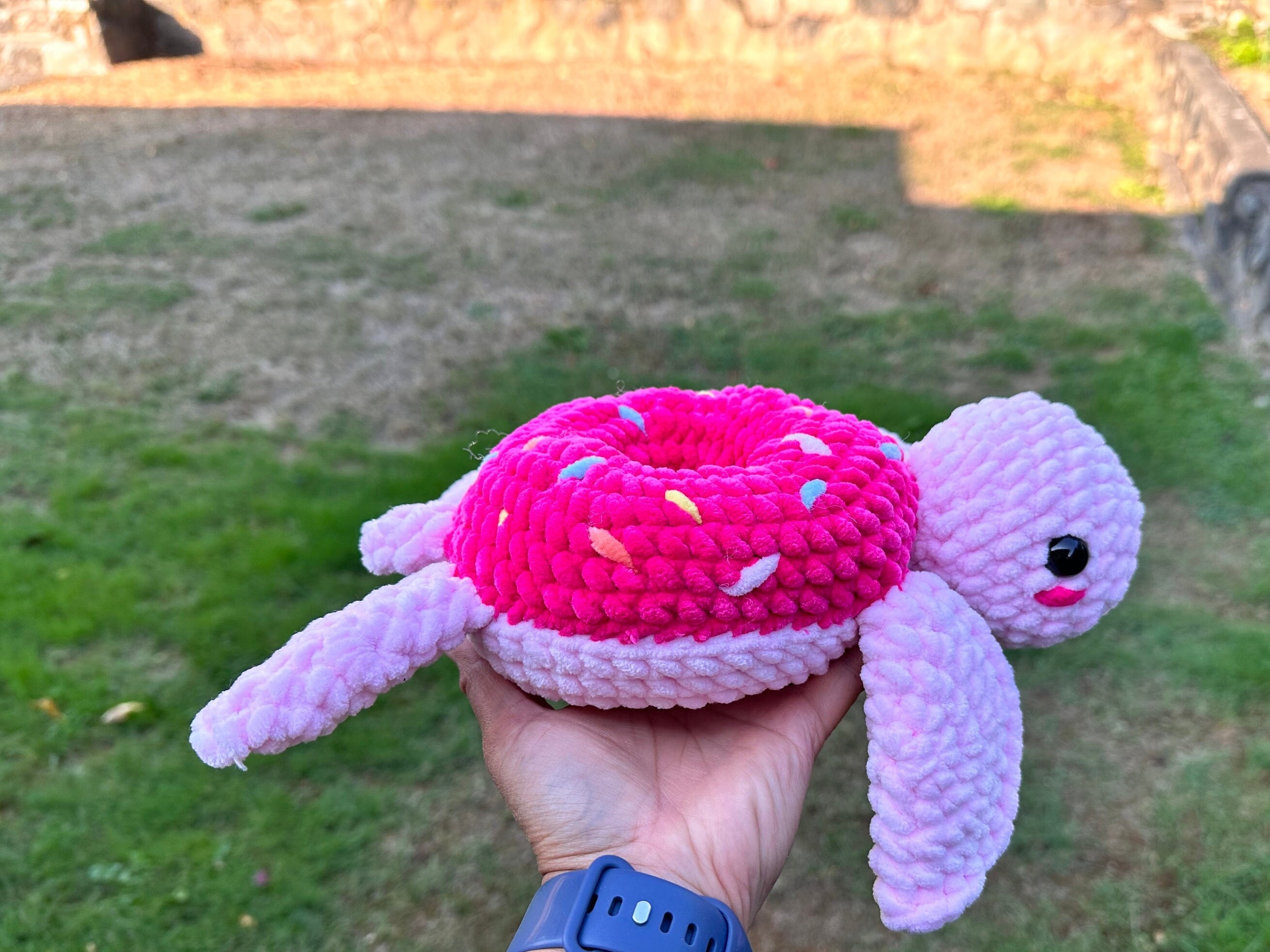 Crochet Donut Turtle Crochet Medium Donut Turtle Animal Plushie Crochet ...