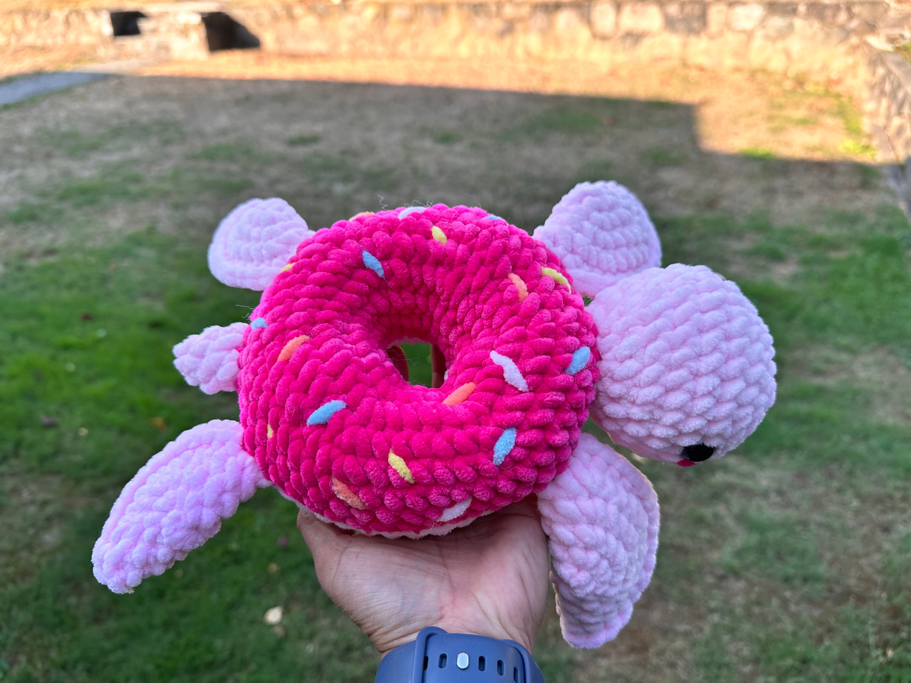 Crochet Donut Turtle Crochet Medium Donut Turtle Animal Plushie Crochet ...
