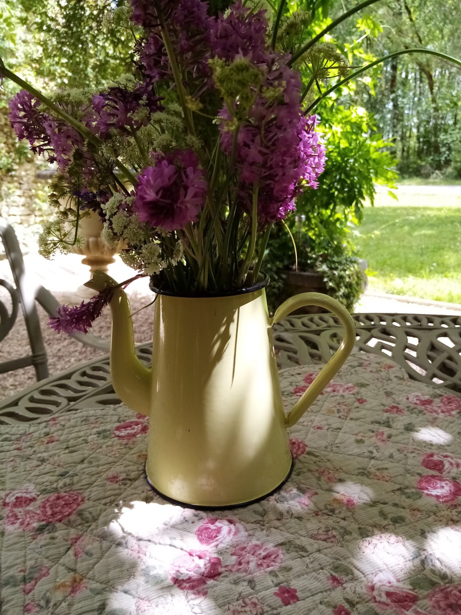 French Vintage Yellow Enamel Three Part Biggin Coffee Pot - Etsy