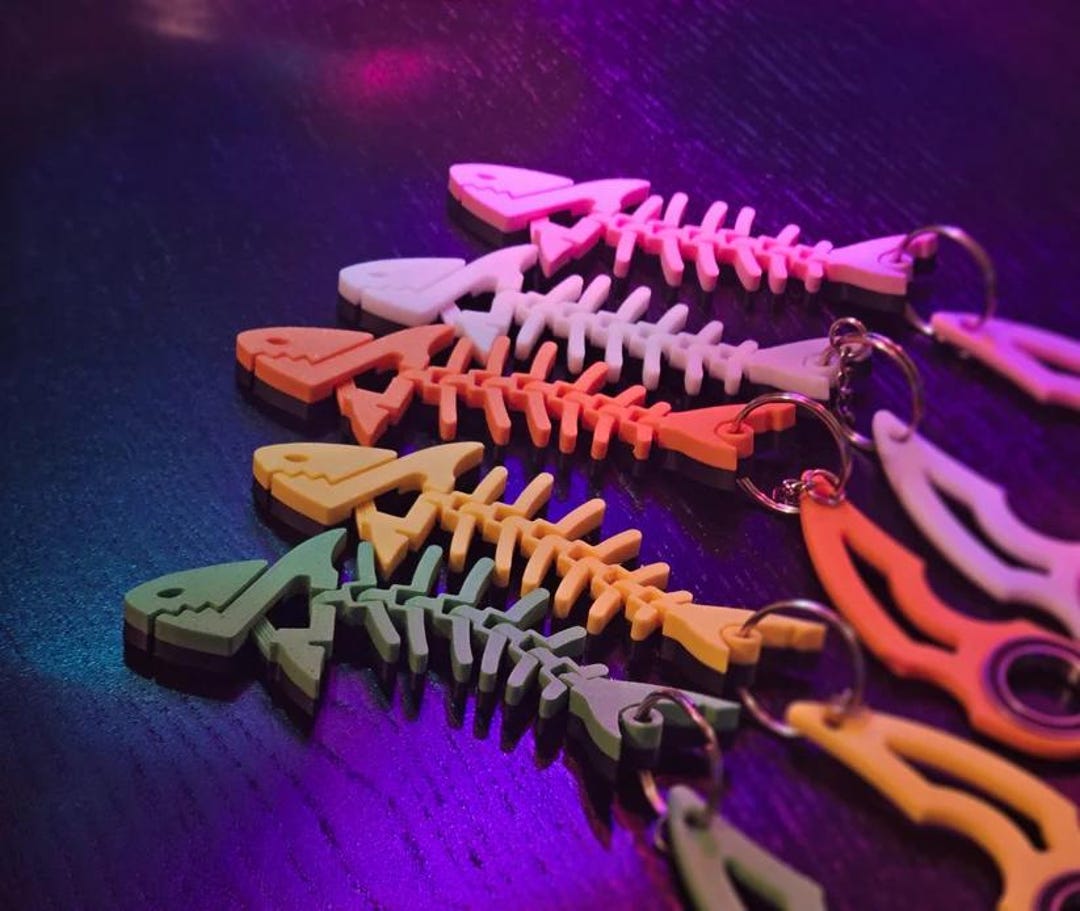 Piranha Keychain Spinner - Etsy