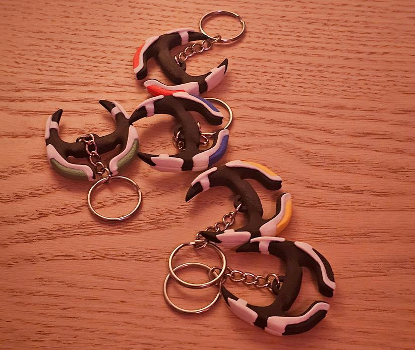 3D Printed Voltron Legendary Defender Bayard Keychains – Shiro, Keith ...