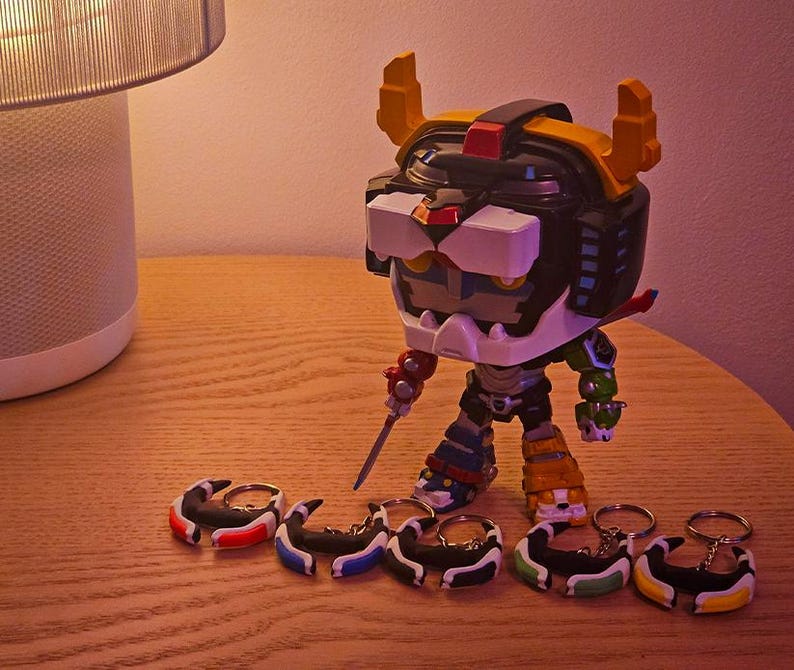 3D Printed Voltron Legendary Defender Bayard Keychains – Shiro, Keith ...