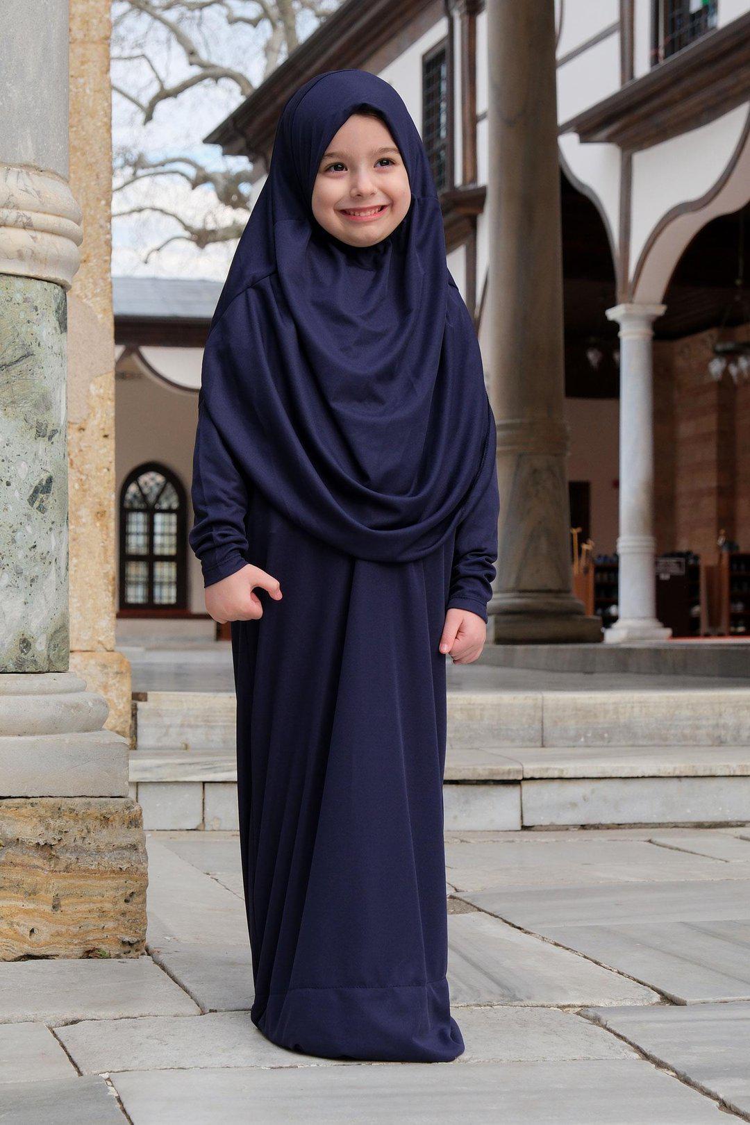 Girls Prayer Dress, Girls Prayer Clothes, Baby Hijab Kids Abaya ...