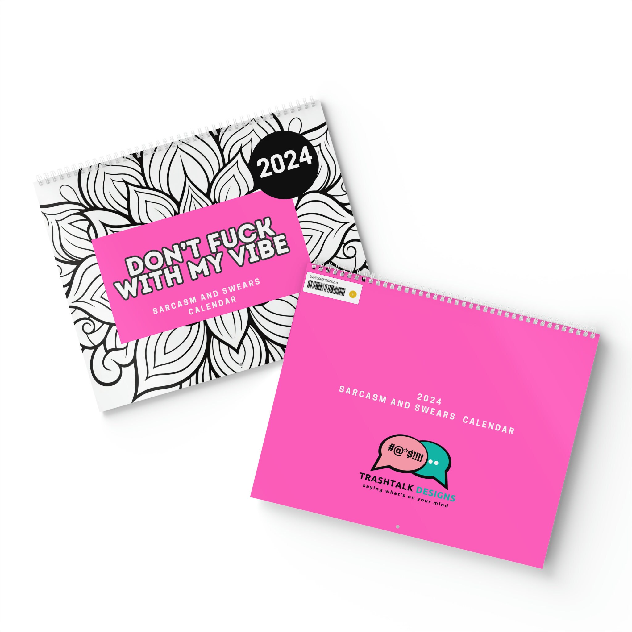 Don't Fuck With My Vibe Sarcastic Swear 2024 Wall Calendar, Swear Word ...