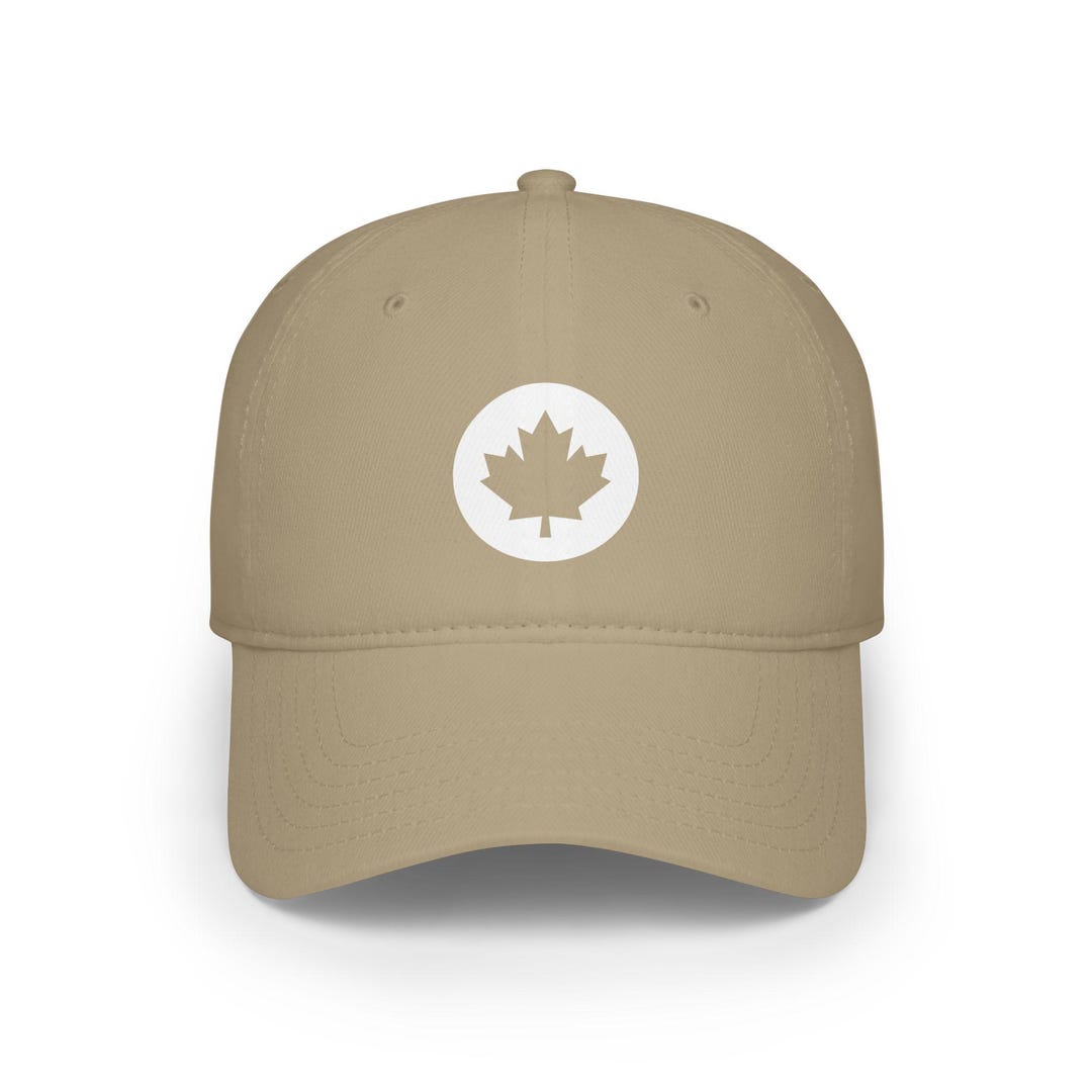Maple Leaf Emblem Ball Cap, Low Profile Baseball Cap, Maple Leaf ...
