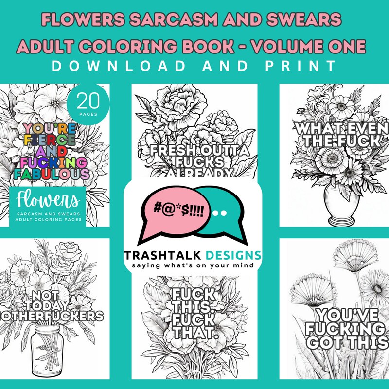 Adult Coloring Pages - Etsy