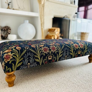 Upholstered Coffee Table, Footstool, in Ruskin Fabric. - Etsy