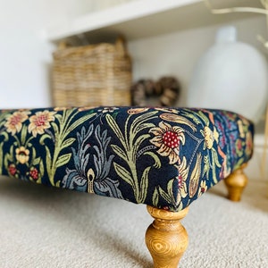 Upholstered Coffee Table, Footstool, in Ruskin Fabric. - Etsy