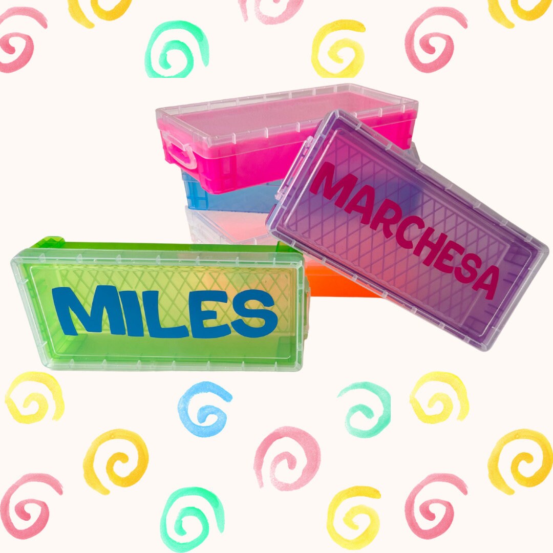 Personalized Crayon/pencil Box - Etsy