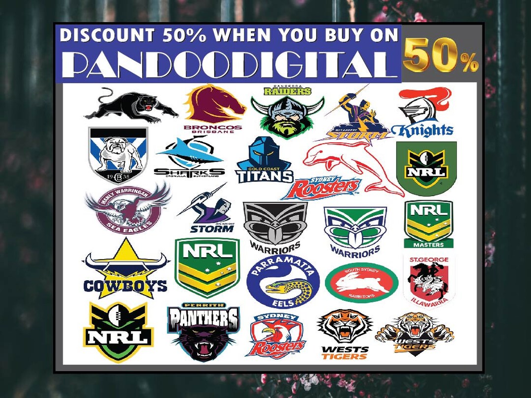 NRL Teams Bundle Svg Nrl Logo Svg NRL Bundle Svg Craft SVG - Etsy