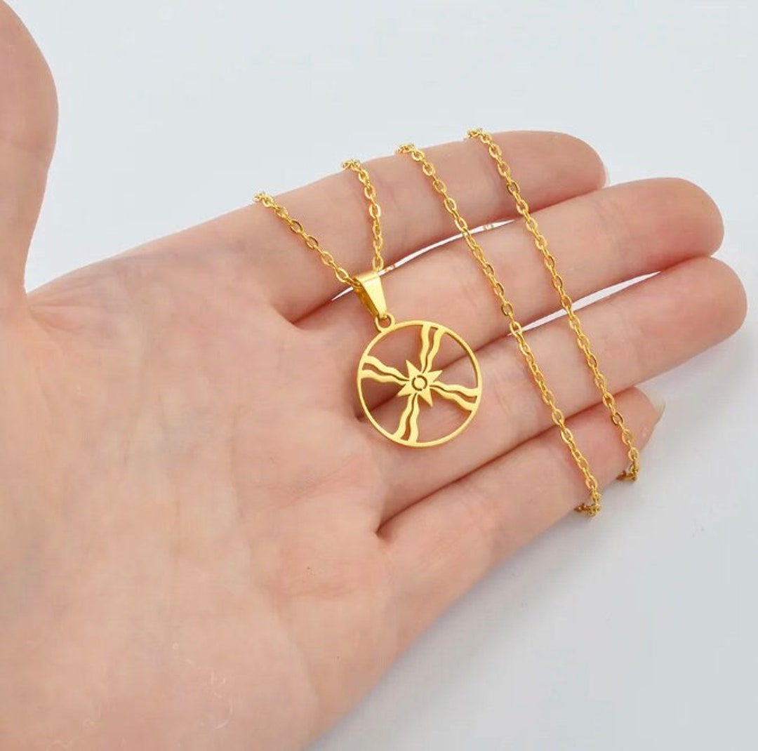 Dacai Seal of Shamash Symbol Necklace Assyrian Mesopotamian - Etsy