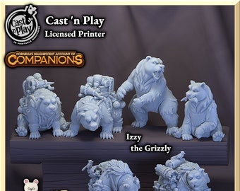 Izzy the Grizzly Bear Cast 'n Play Cornelia's Companions 3D Printed ...