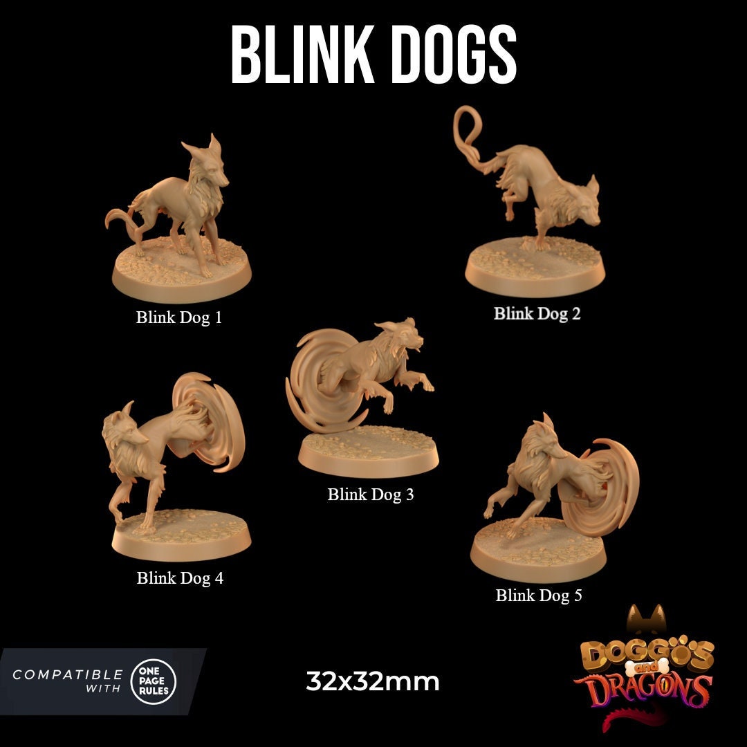 Blink Dogs 1 Dragon Trappers Lodge Doggos and Dragons 5 Variants Squad ...