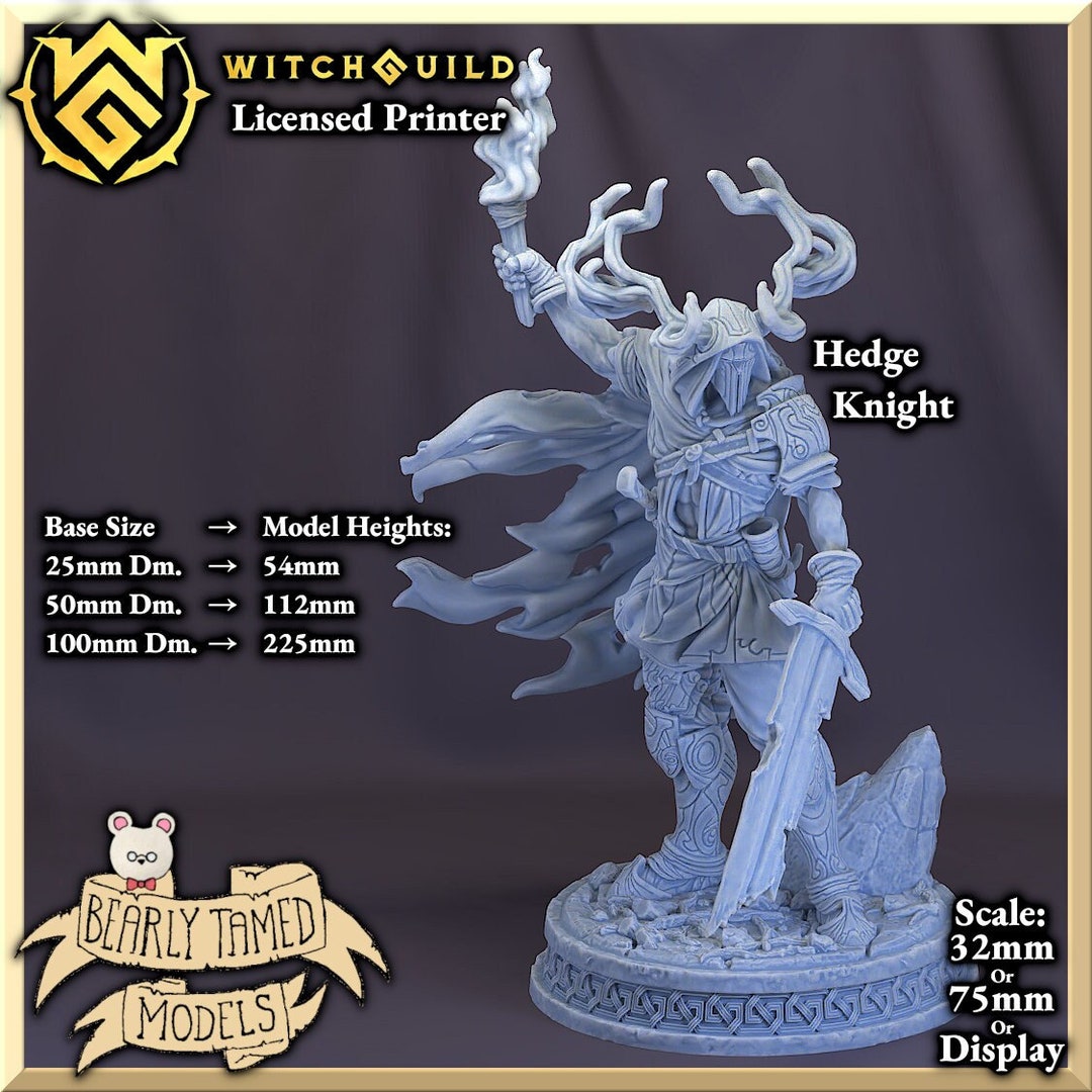 Hedge Knight the Witchguild 5e Stat Sheet Printed W/ High Durability ...