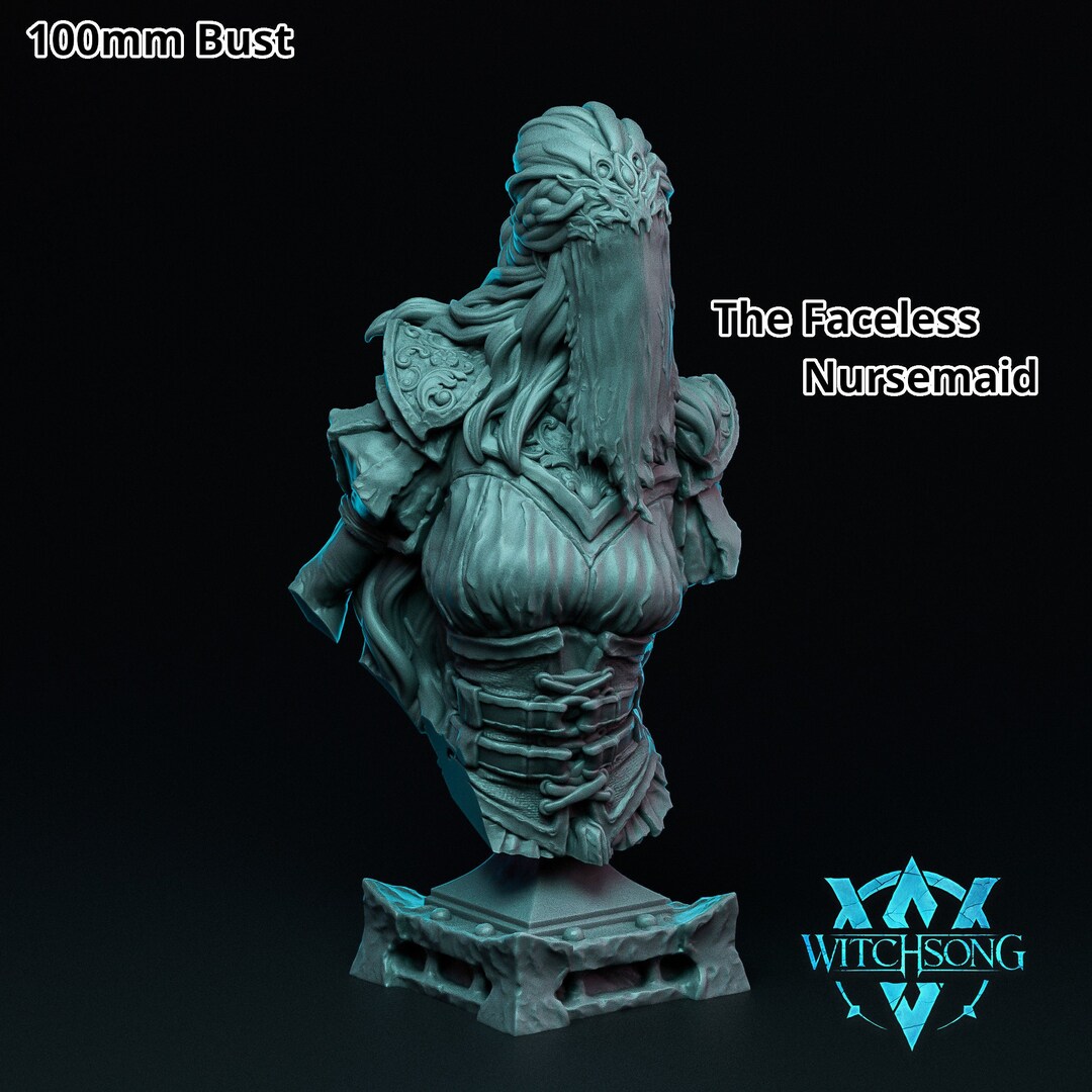 The Faceless Nursemaid Witchsong Miniatures 5e Stat Sheet Printed W ...