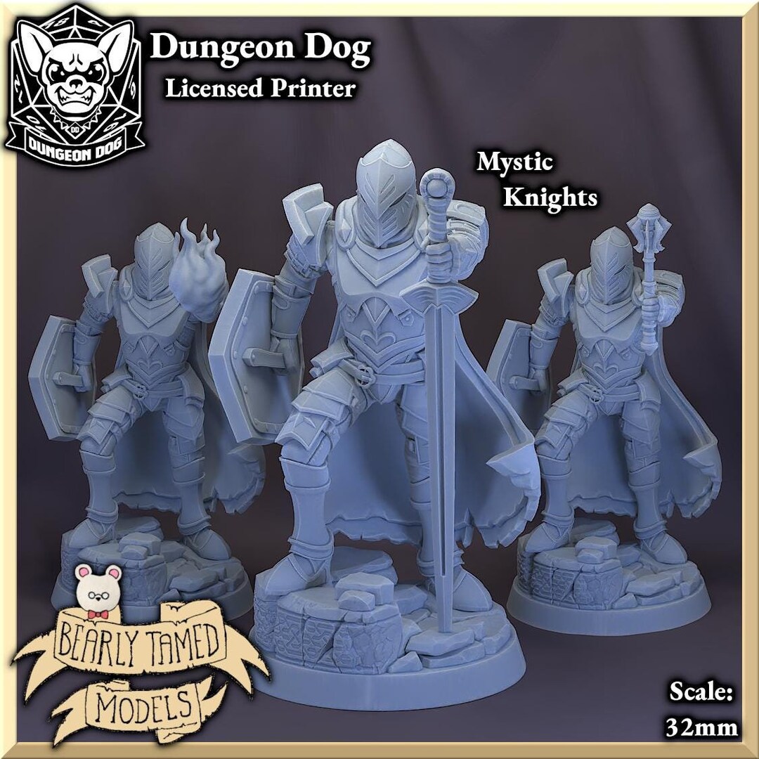 Mystic Knights | Dungeon Dog | Printed W/ High Durability Resin | [n ...