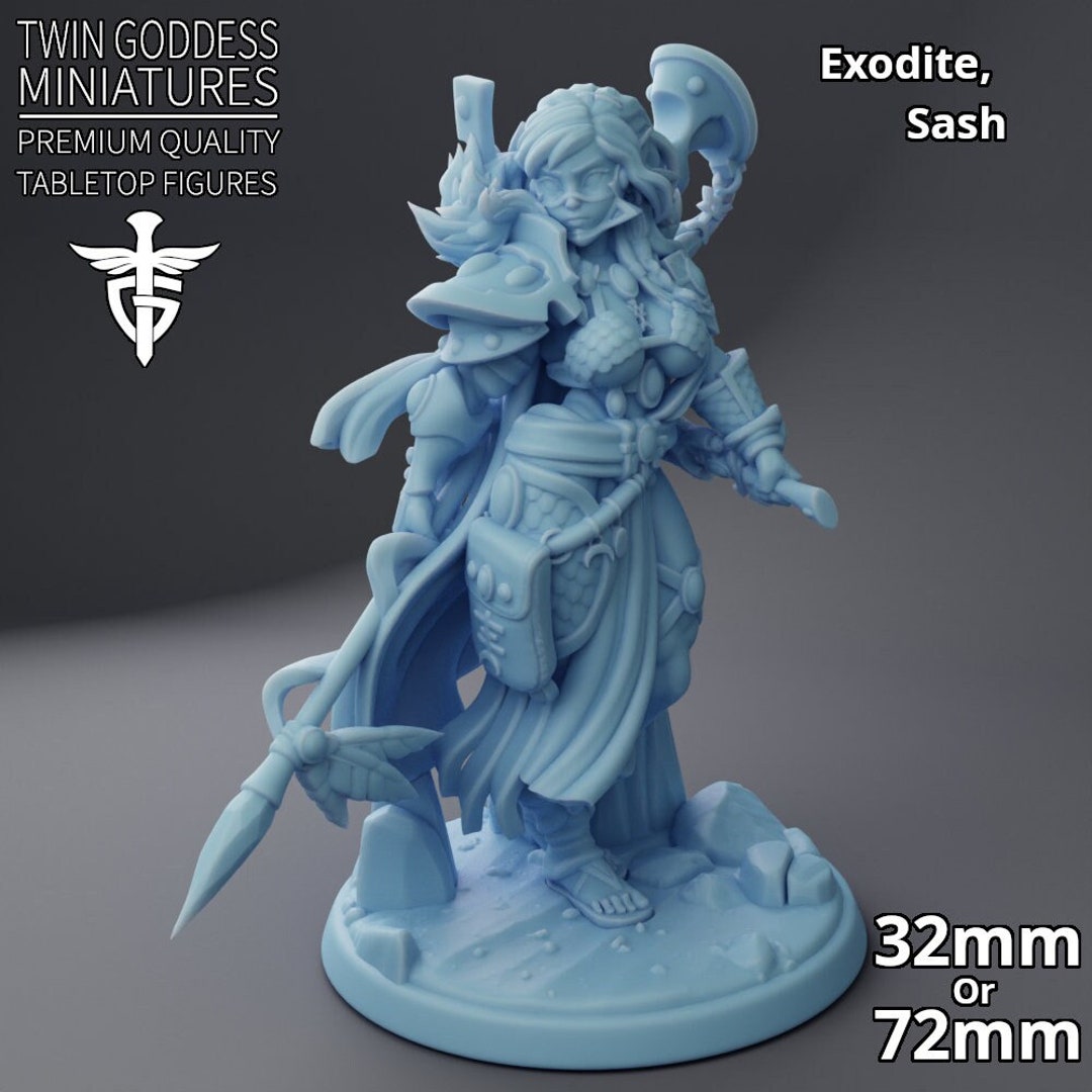Exodite Twin Goddess Miniatures RESIN 2 Variants 32mm/72mm Scale ...