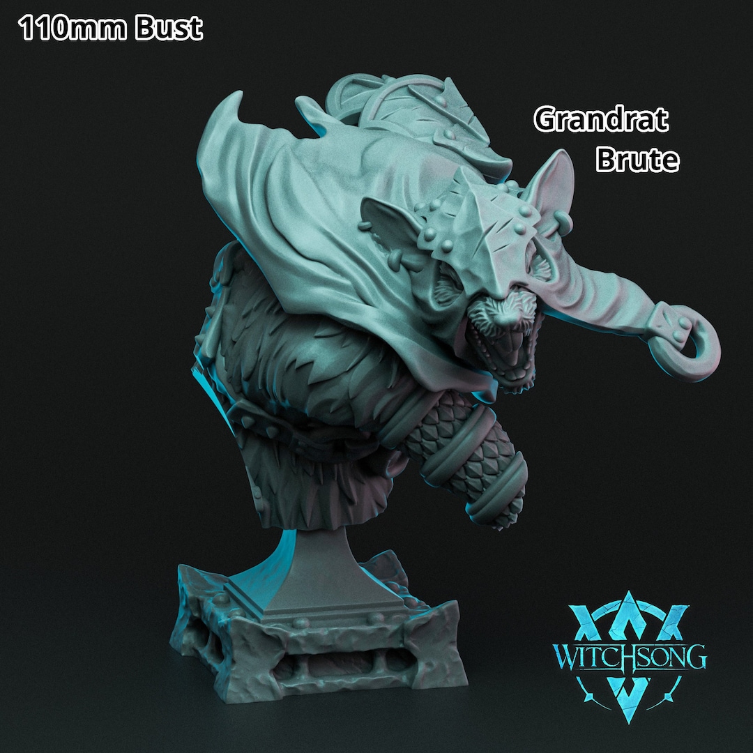 Grandrat Brute Witchsong Miniatures 5e Stat Sheet Printed W/ High ...