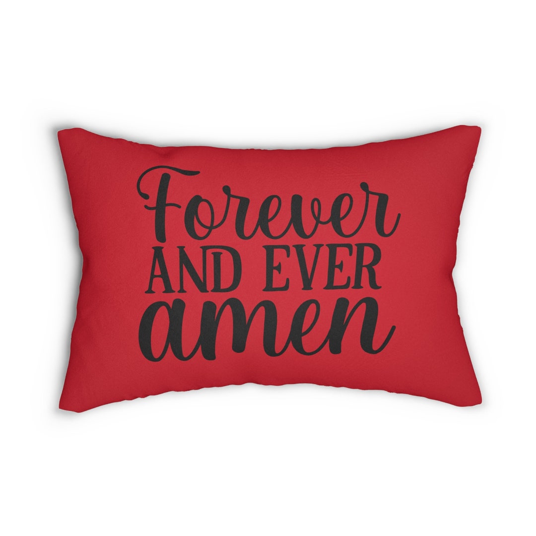 Forever and Ever Amen Lumbar Pillow - Etsy