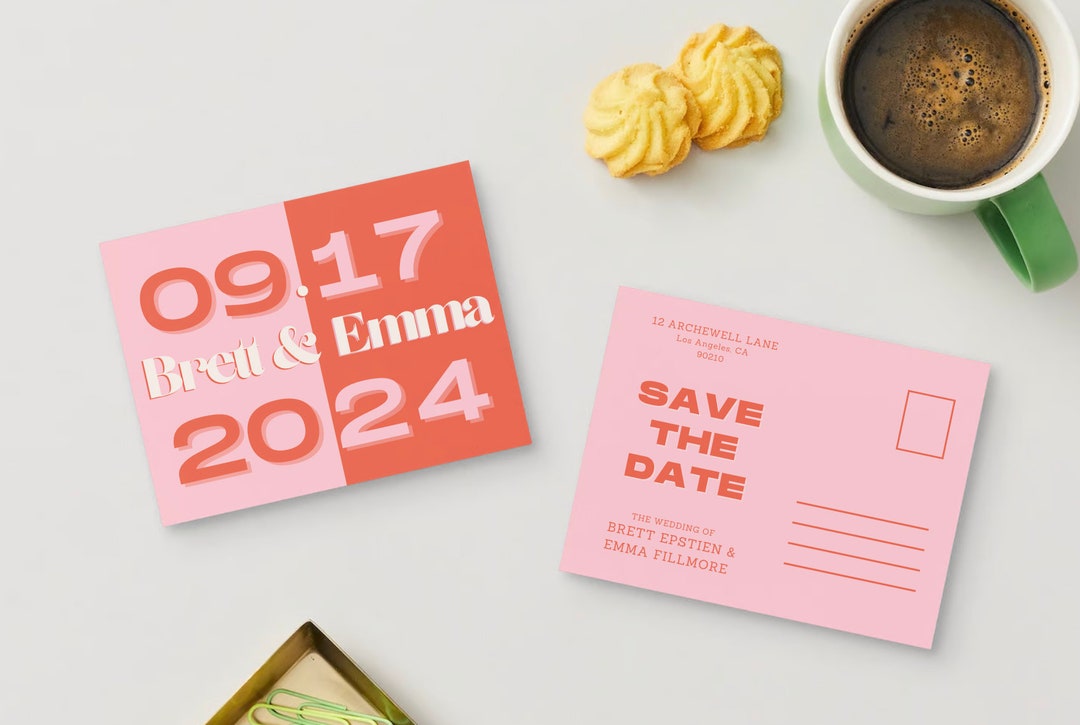 HOT STUFF Save the Date 70s Disco Inspired Wedding Digital - Etsy