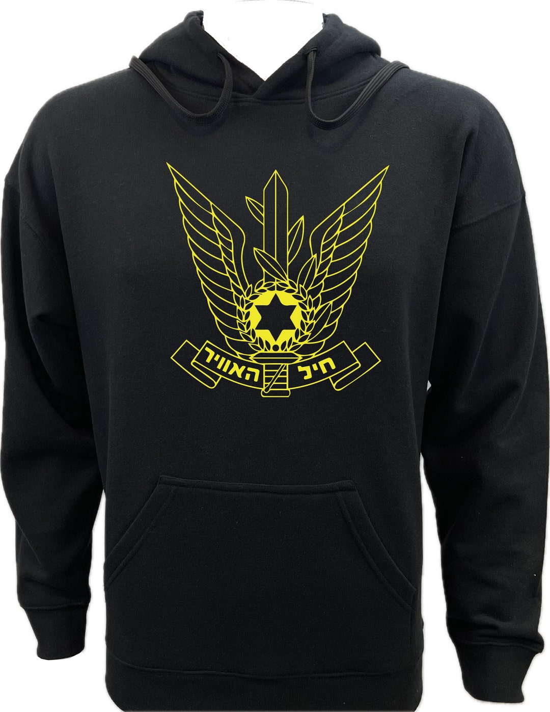 Israel Air Force Logo Hooded Sweatshirt IDF Israeli Pilot Military ...