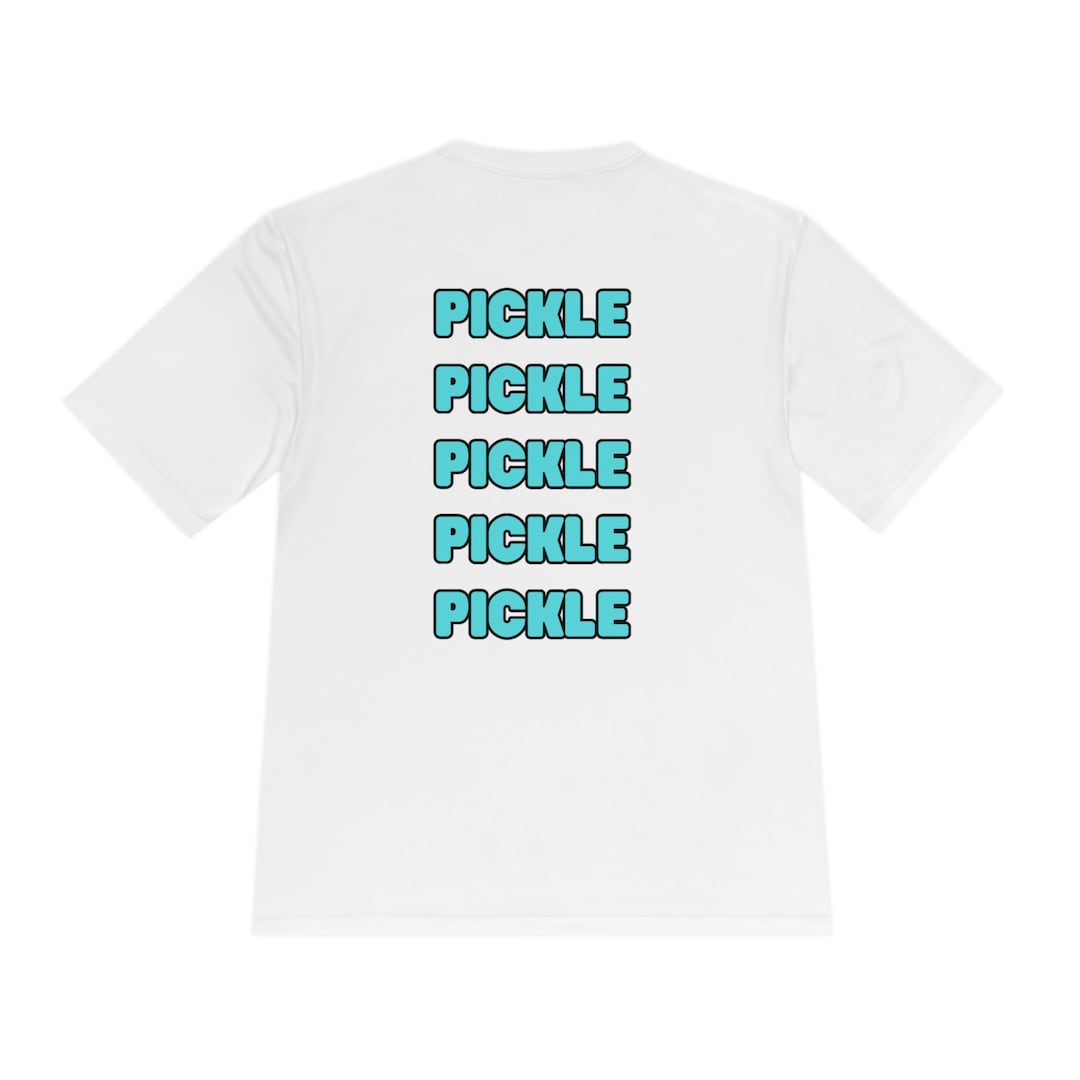 PICKL Pickle Pickle Pickle black/ Neon Blue Pickleball T-shirt ...