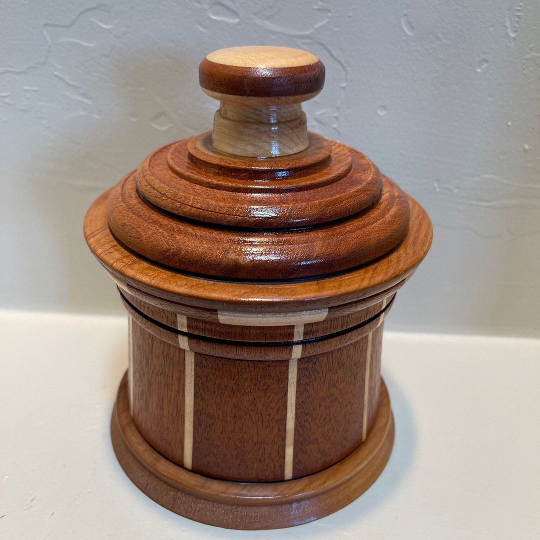 Lidded Wooden Turned Box - Etsy