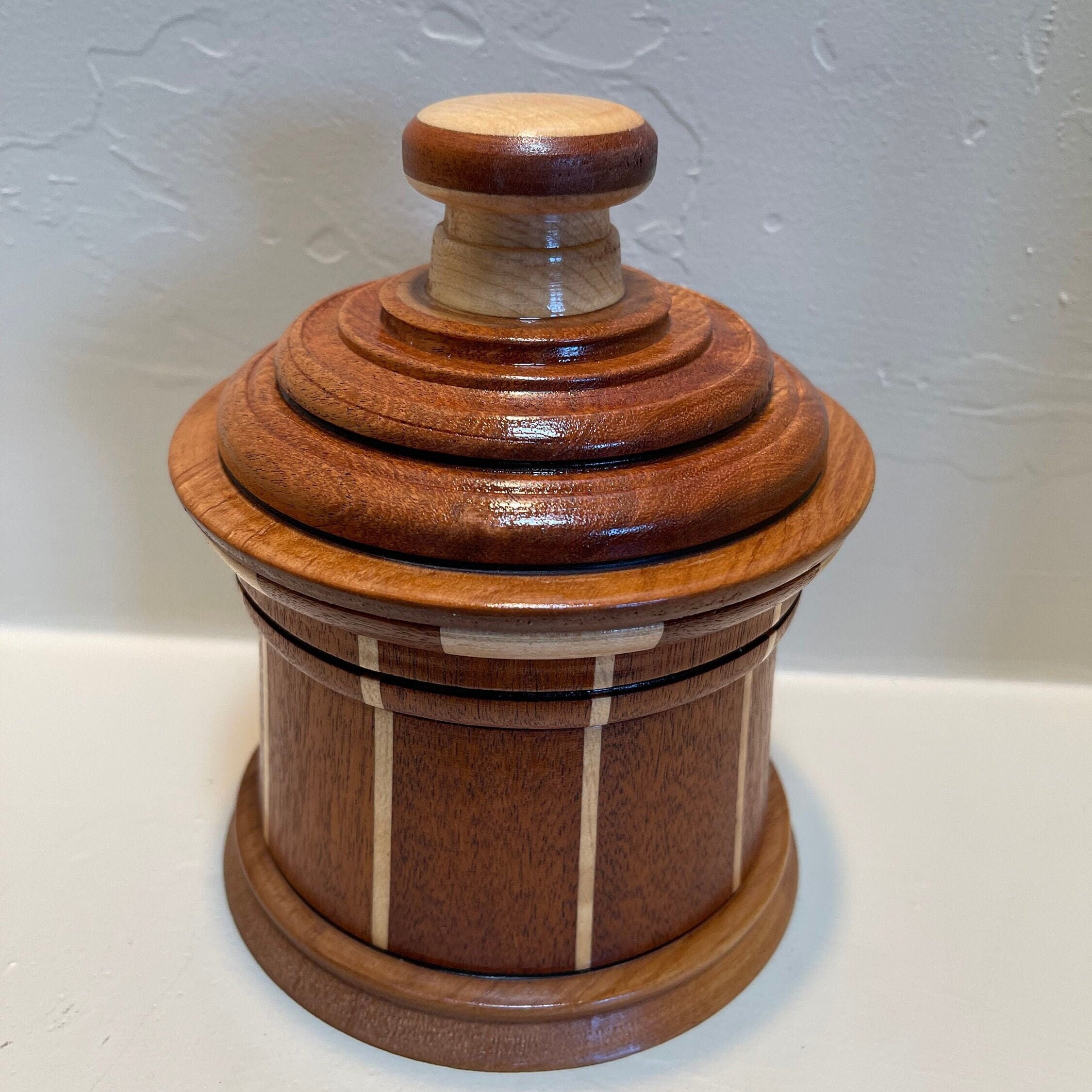 Lidded Wooden Turned Box - Etsy