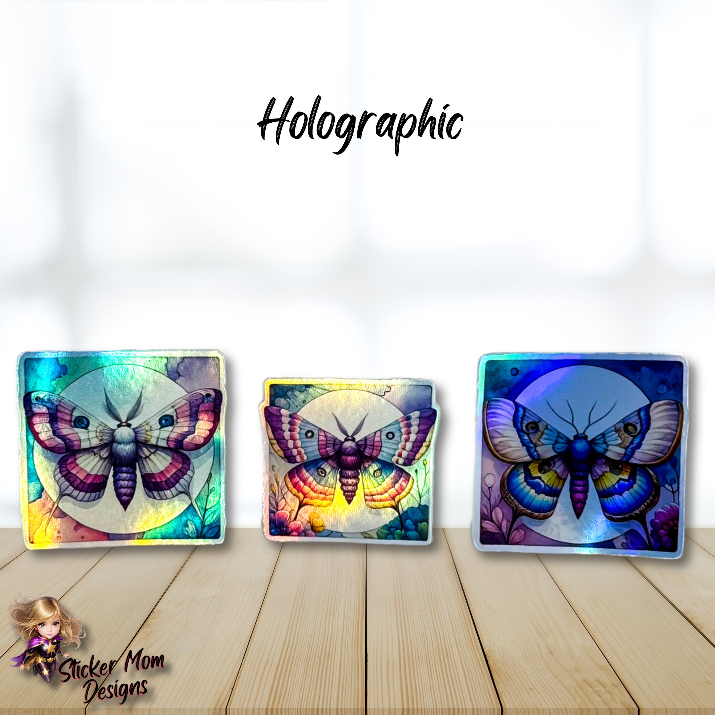 Magical Moth Sticker Set Enchanting Vibrant Fantasy Designs, Perfect ...
