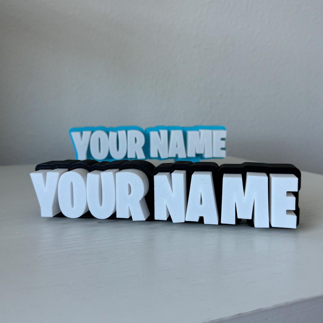 Gamer Name Plate / Personalized Name Sign / Custom 3d Gamertag / Battle ...