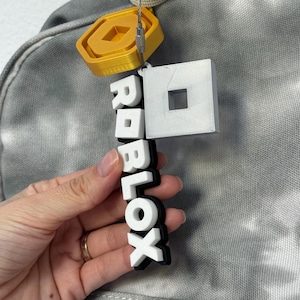 Set of 3 Roblox Style Keychains / Personalized 3d Keychain / Nametag ...