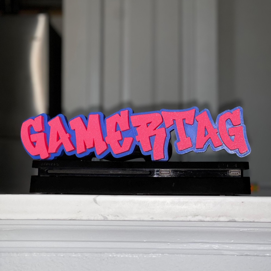 Custom Gamer Tag / Name Plate / Streaming Gamer Tag / 3D Gamertag ...