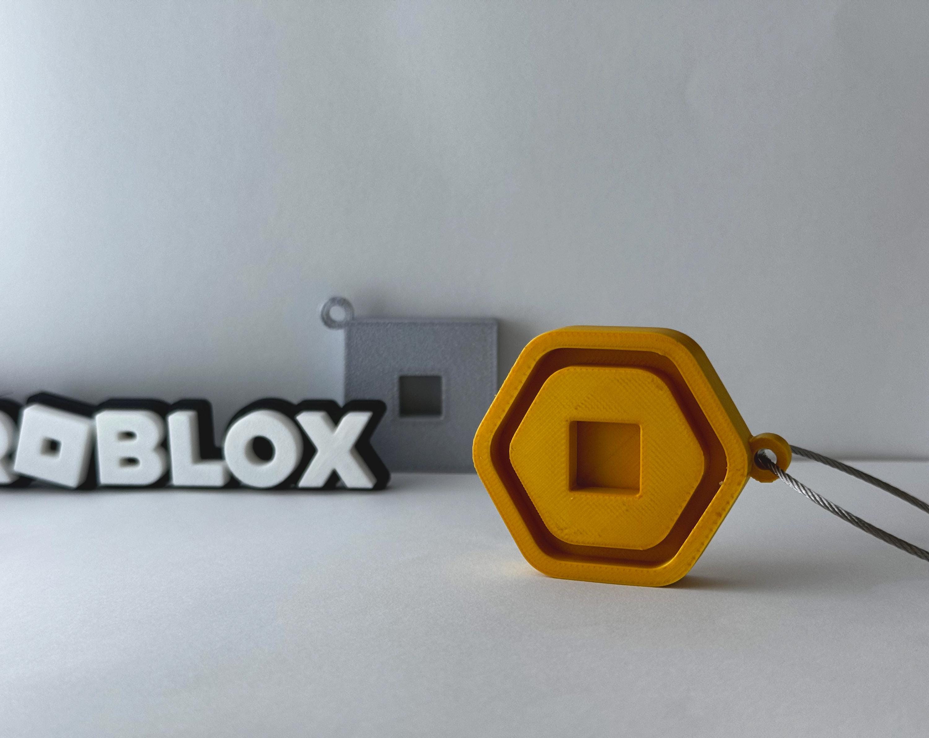 Set of 3 Roblox Style Keychains / Personalized 3d Keychain / Nametag ...
