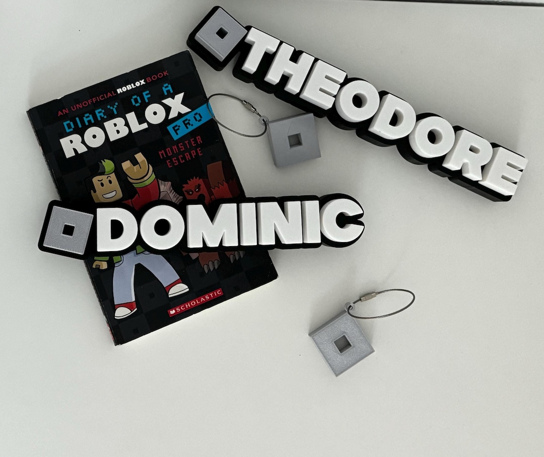 Custom 3D Roblox-inspired Name Signs - Personalized Gamer Tags for Kids ...