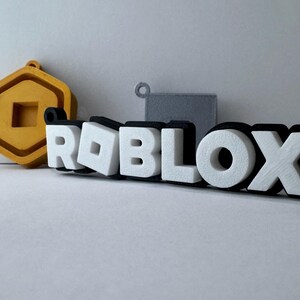 Set of 3 Roblox Style Keychains / Personalized 3d Keychain / Nametag ...