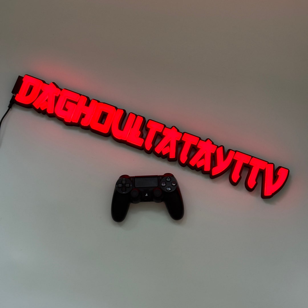 3D Gamertag Nametag Custom Gamer Tag Japanese Style Gamertag Light ...