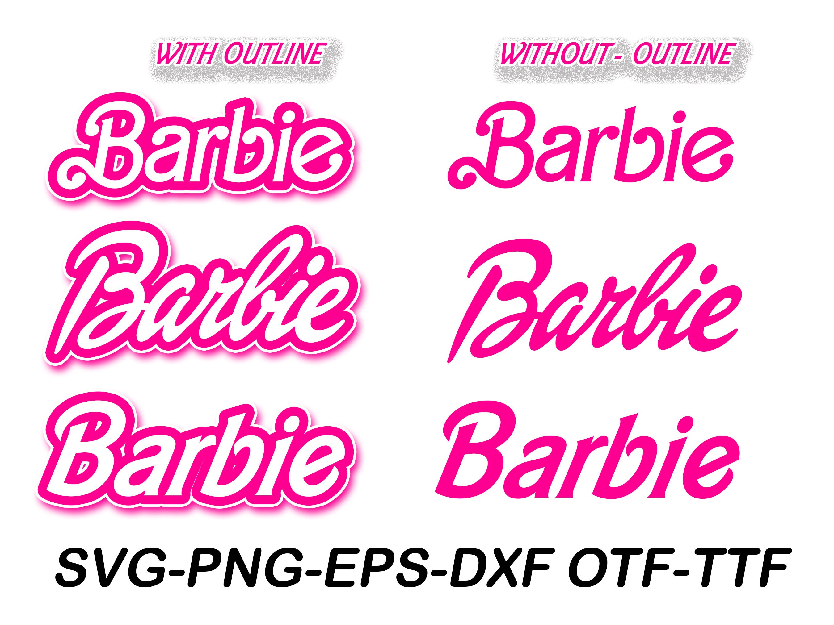 Dolly Font Svg-barbie Font Canva, Custom Barbie Font Files, Barbie Font ...
