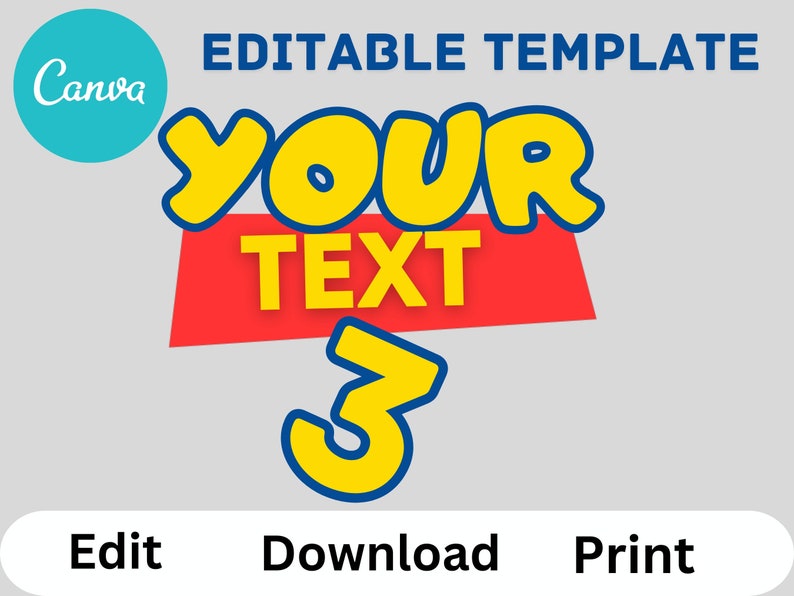 Editable Toy Story PNG Logo Template on Canva toy Story Birthday Shirt ...