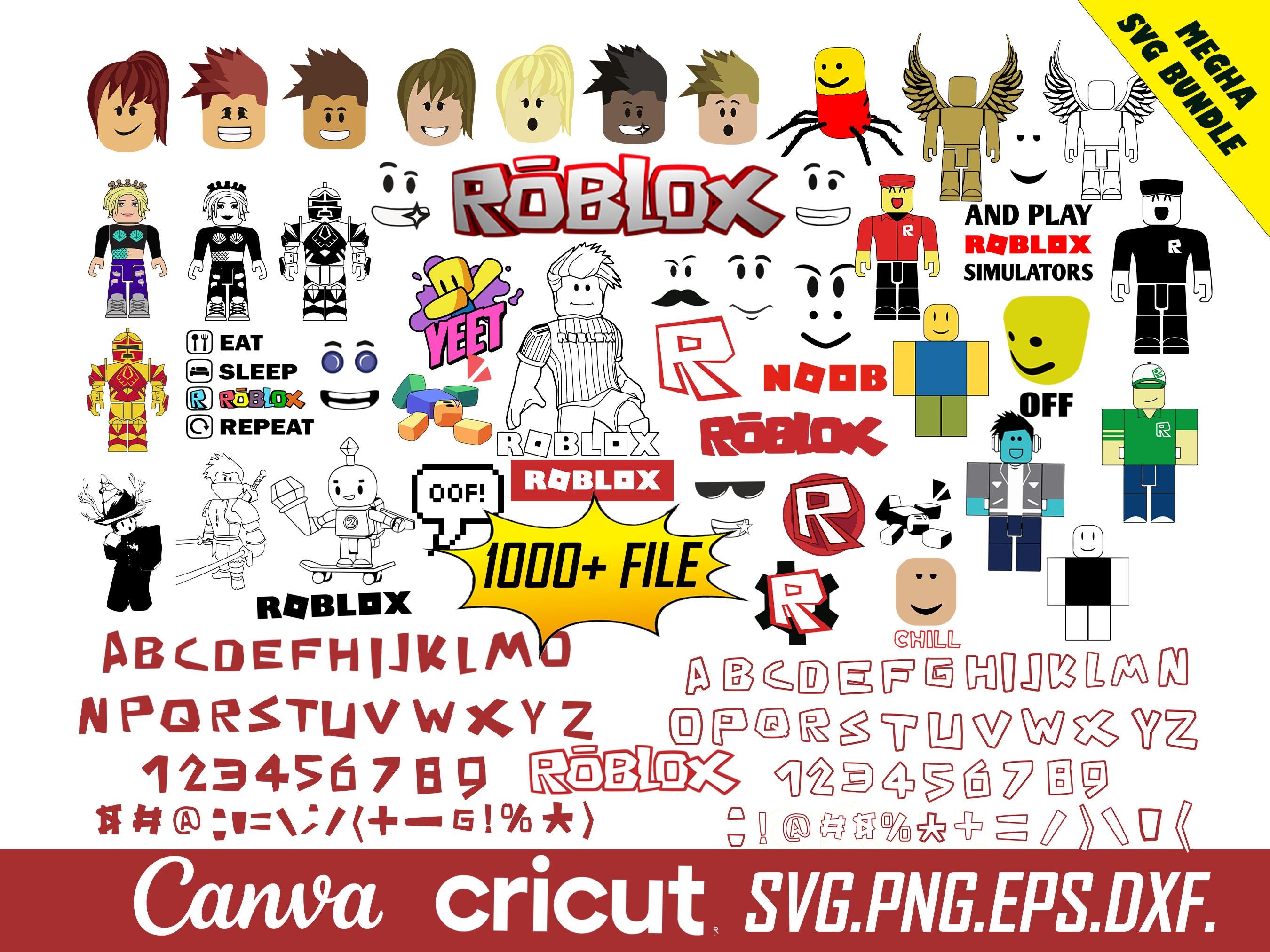 Roblox Font SVG roblox alfabeto roblox letras roblox text