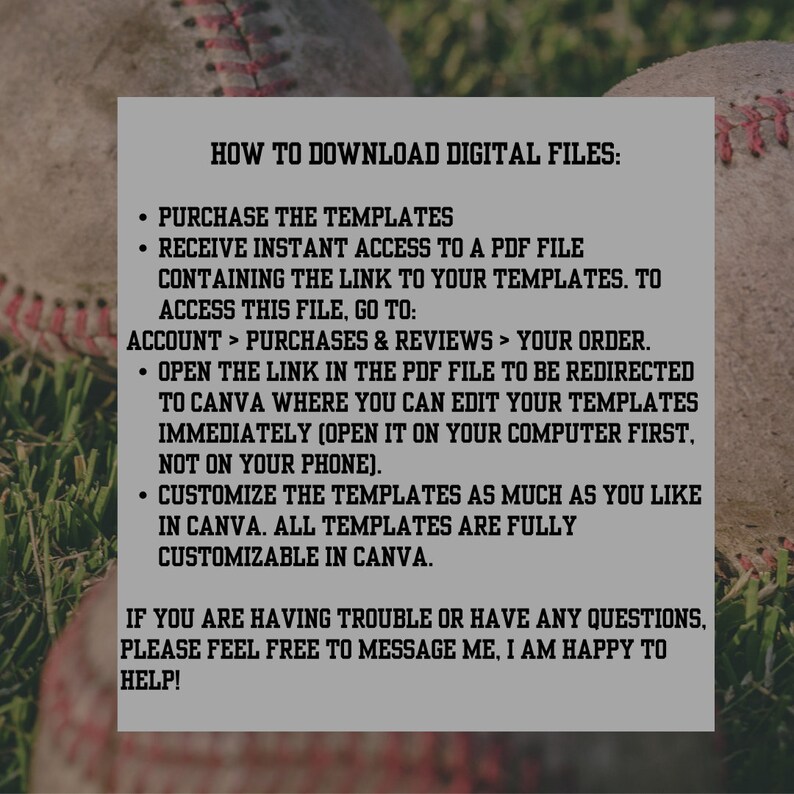 Baseball Line up Card Template, Softball Line up Card Template, Digital ...
