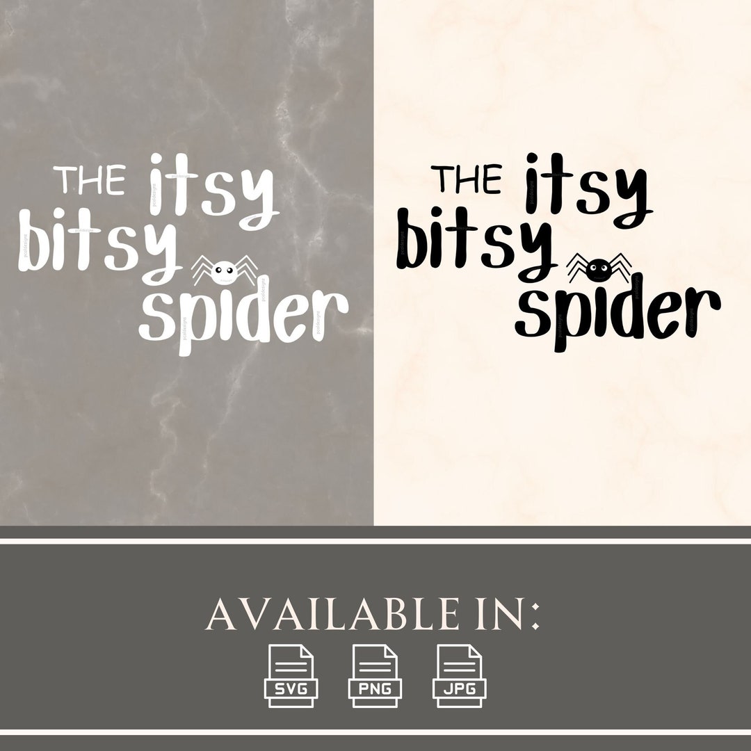 Itsy Bitsy Spider, Halloween SVG, Spider Web SVG, Kids Halloween Tshirt ...