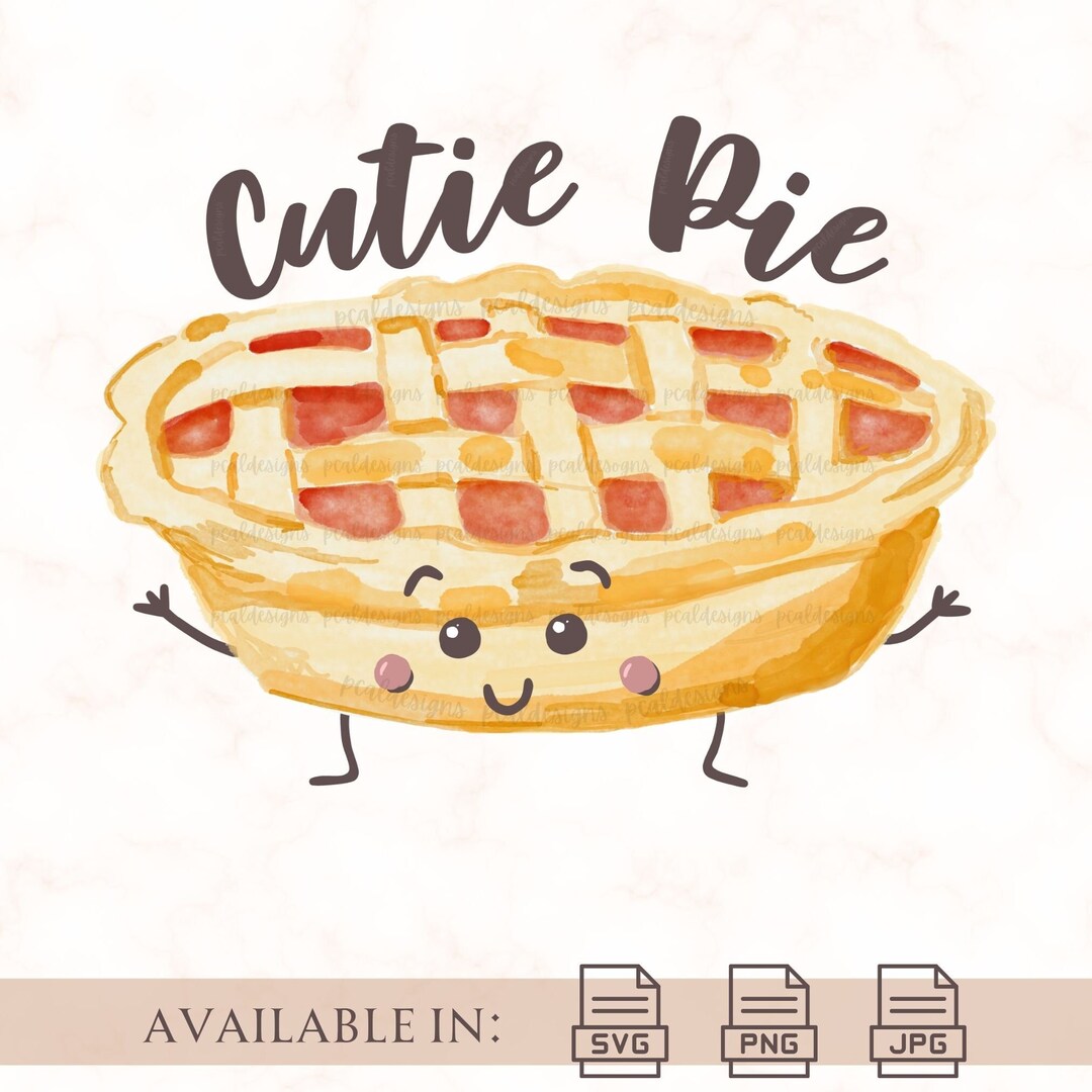Cutie Pie SVG, First Time Mom Gift, Cute Thanksgiving Clip Art ...