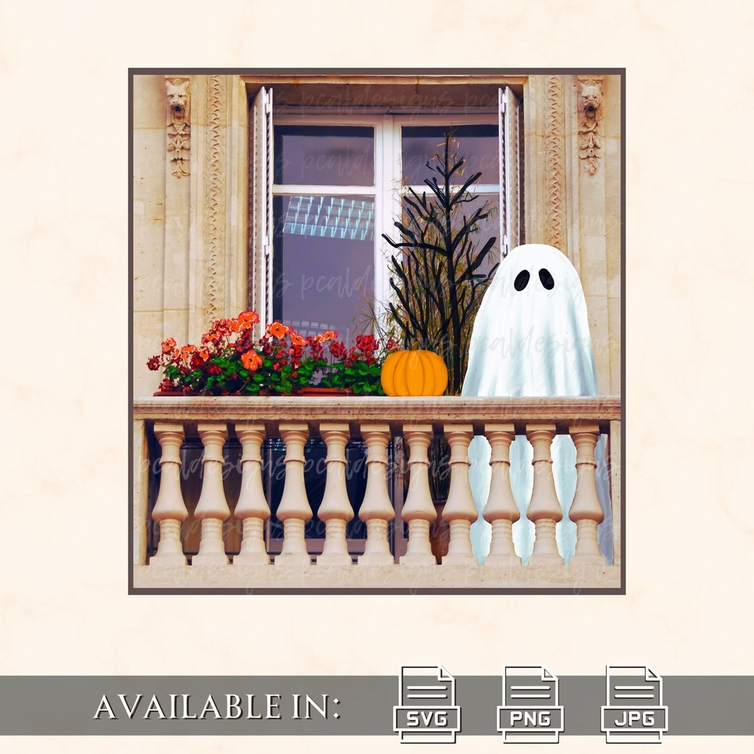 Halloween SVG, Spooky Ghost SVG, Halloween PNG, Instant Digital ...